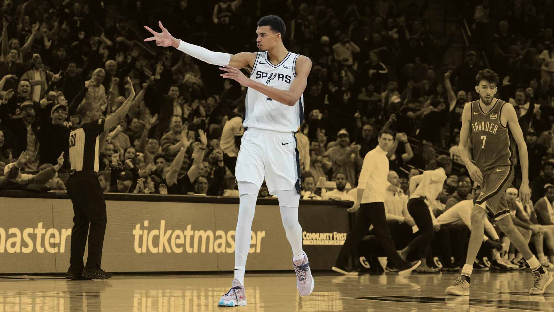 Wembanyama was unfazed after getting dunked on by Trace Jackson-Davis ...