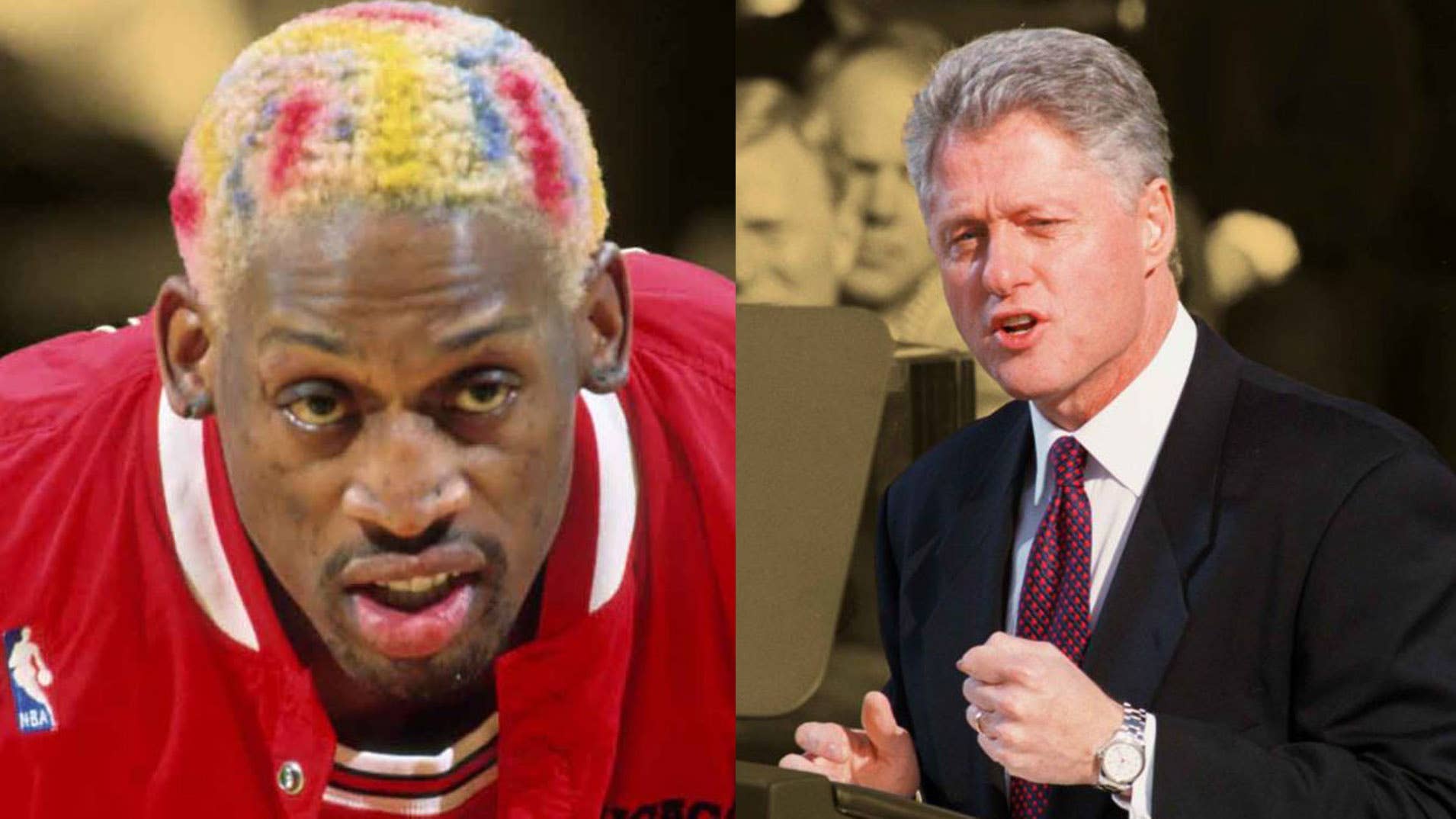Bill Clinton defended Dennis Rodman for kicking cameraman - Basketball ...