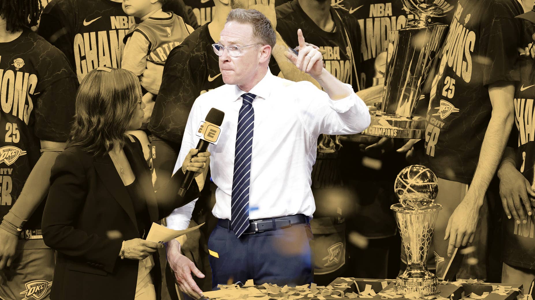 Tim MacMahon says the NBA is in panic because of OKC's picks ...