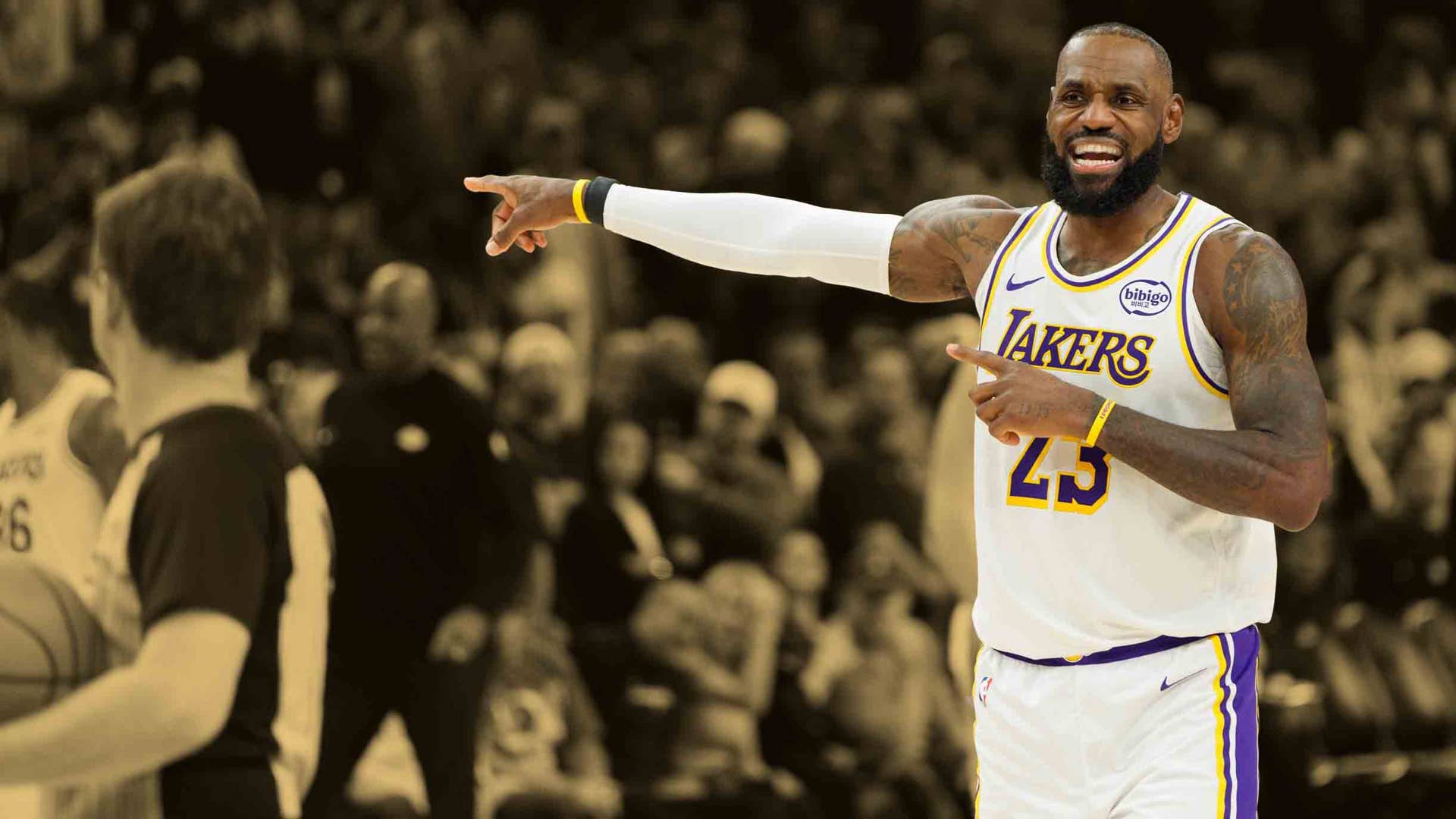 Fans furious as LeBron James escapes ejection after shoving referee ...