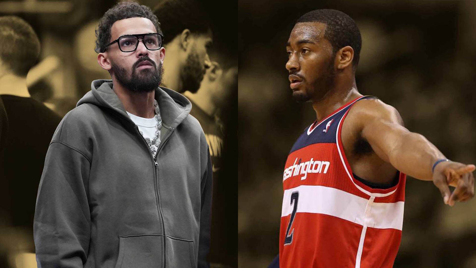 Trae Young shows love to John Wall during Wizards tribute night ...