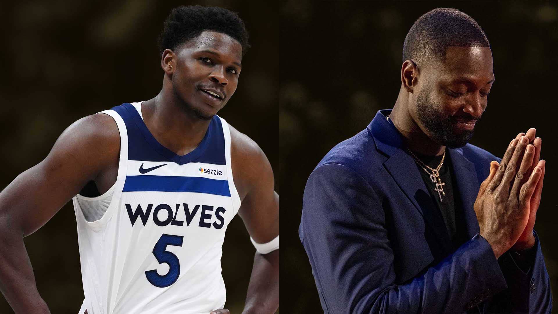 Dwyane Wade reveals mentoring Anthony Edwards during Spurs series ...