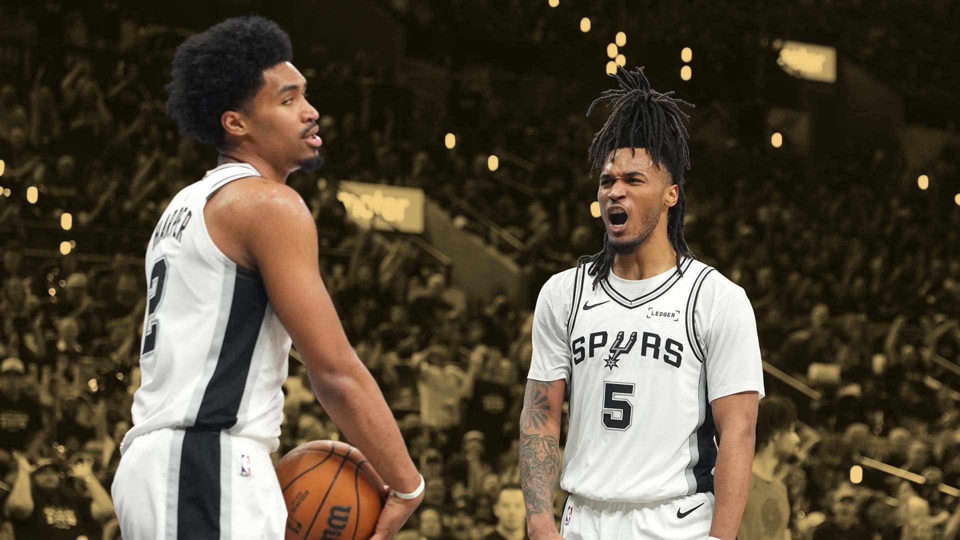 Mitch Johnson praises Spurs' Slash Brothers after win vs. T-Wolves ...