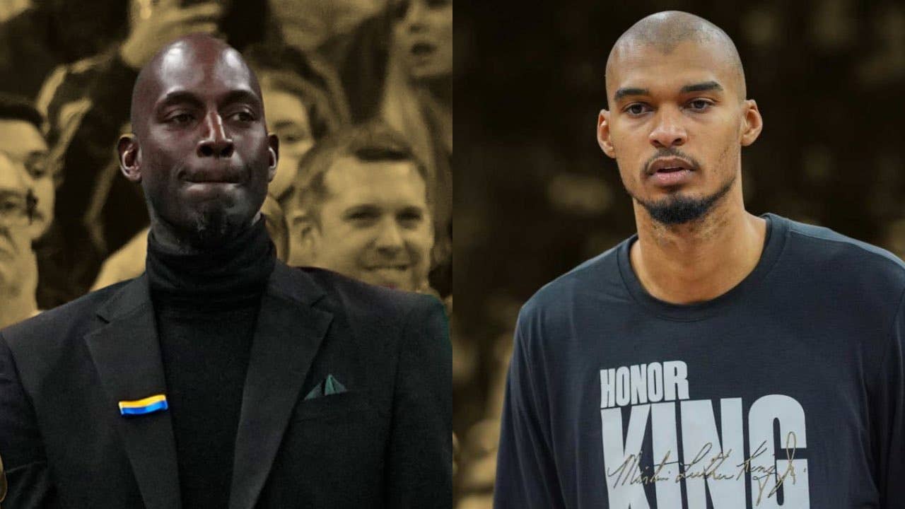 Kevin Garnett explains how he would try to stop Wembanyama - Basketball ...
