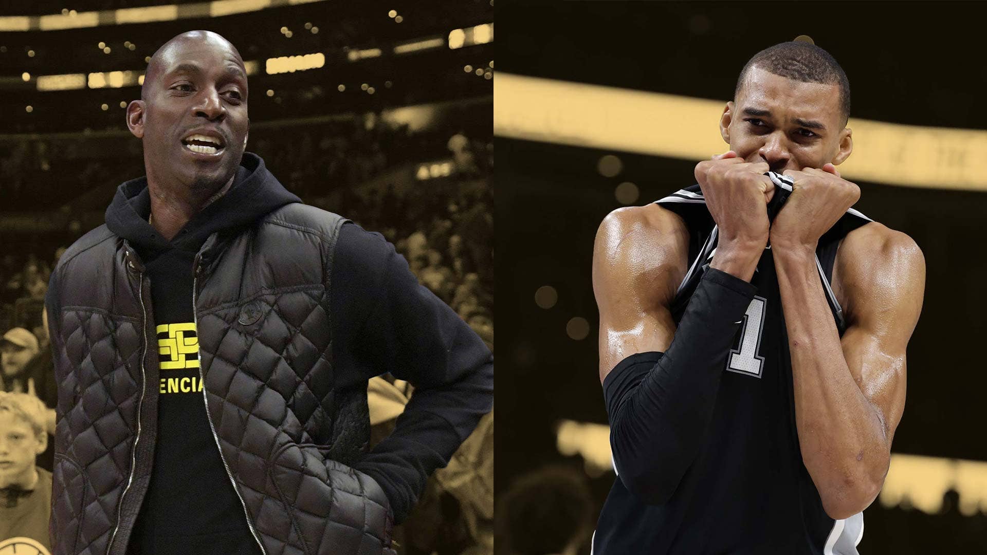 Kevin Garnett calls out Wembanyama's tears after Finals clincher ...