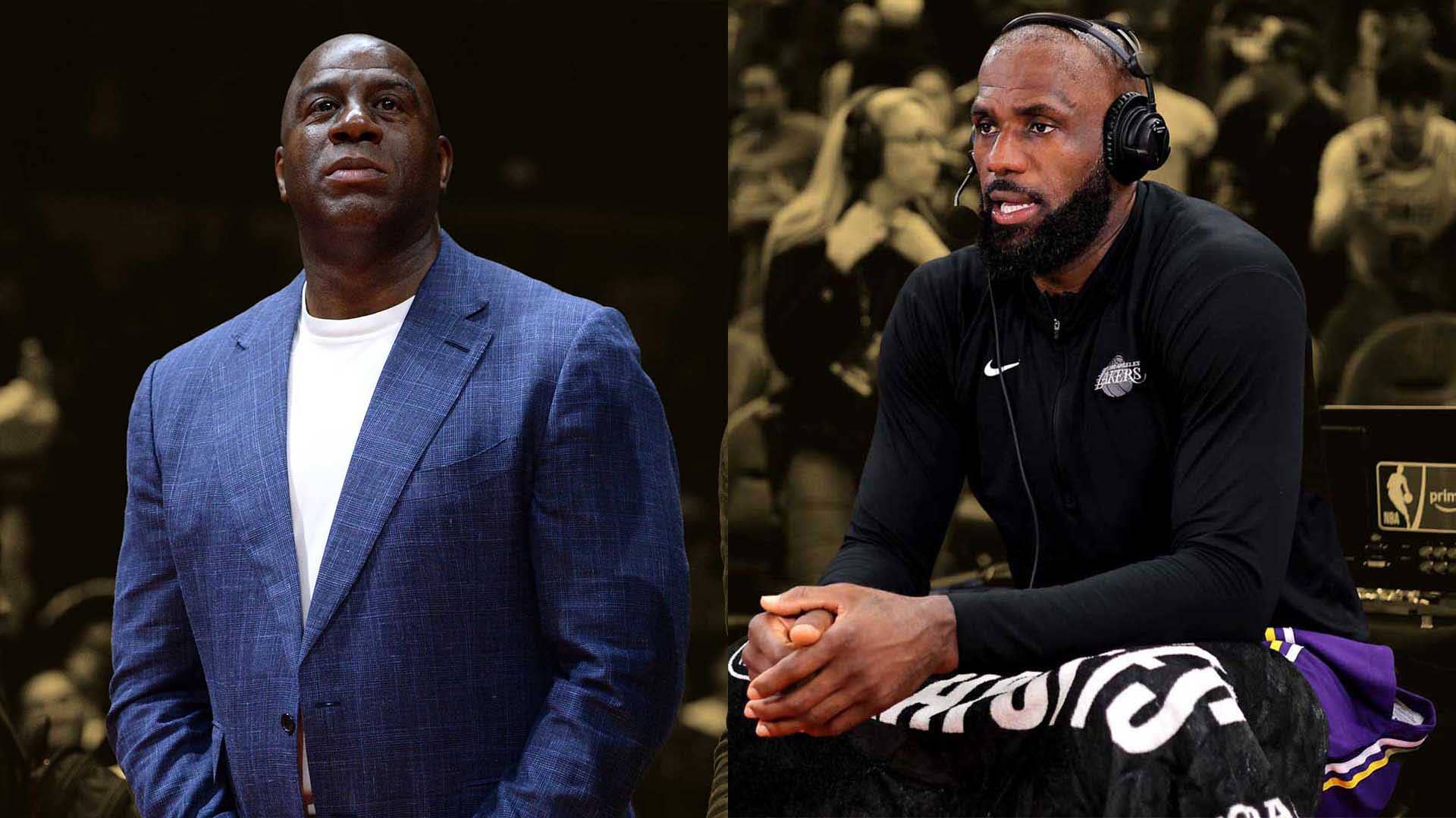 Magic Johnson pays tribute to LeBron James after Lakers exit ...