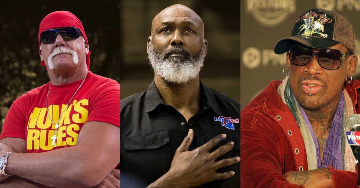 Karl Malone recalls wrestling vs. Hulk Hogan, Dennis Rodman ...