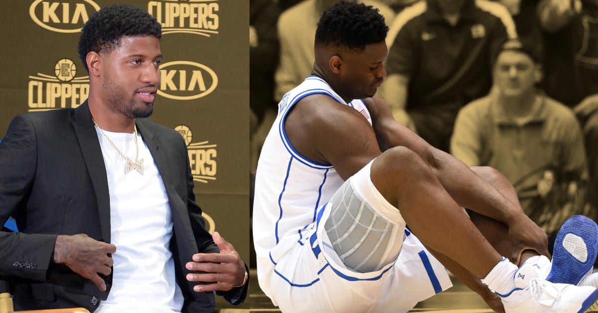 Paul George's reaction to Zion's PG2.5 shoe explosion - "My shoes have ...