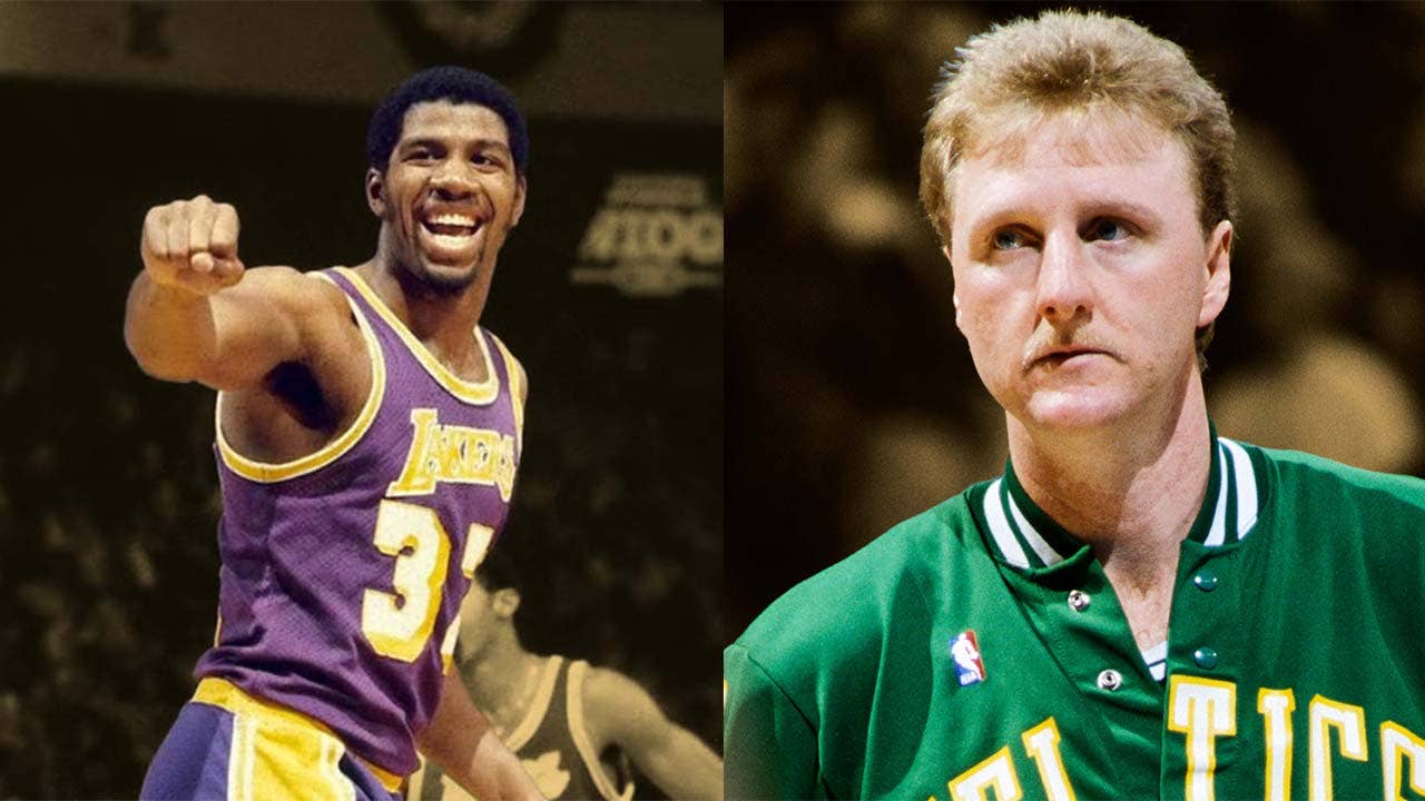 Magic Johnson And Larry Bird In College