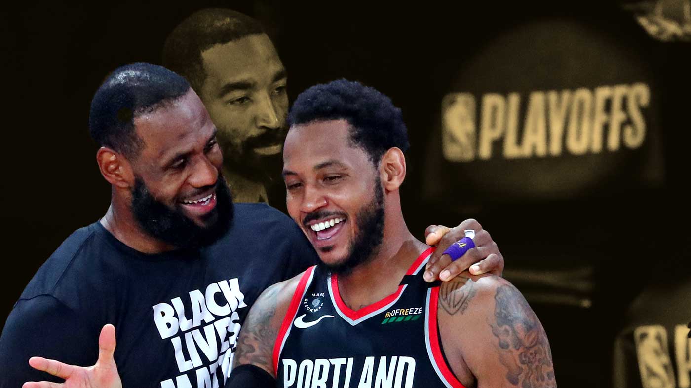 Carmelo Anthony explains 2003 NBA Draft photo with LeBron James ...