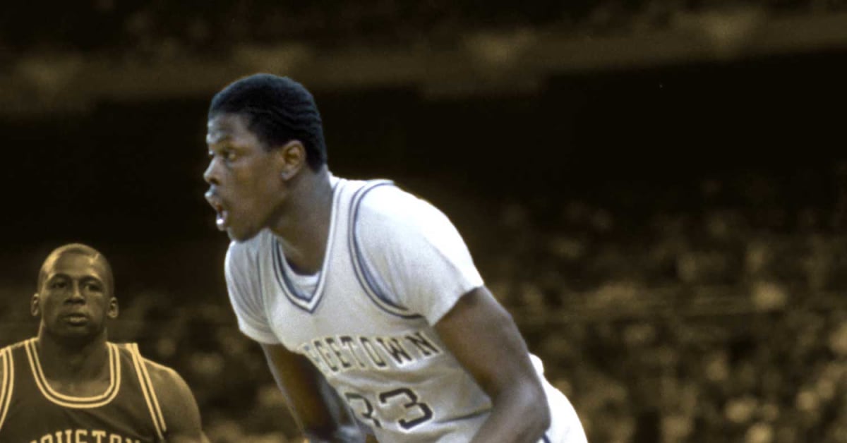 Patrick Ewing's twisted neck incident with Michael Jordan in the 1984 ...