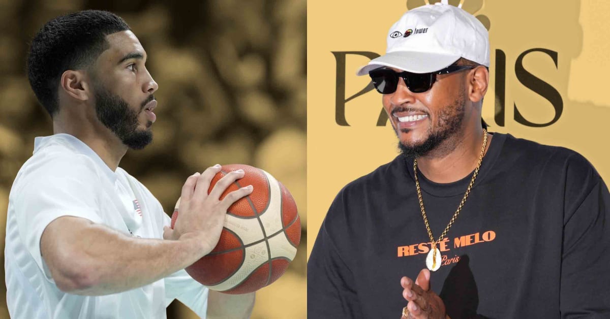 Carmelo Anthony breaks down why he doesn't agree with Jayson Tatum not getting playing time for ...