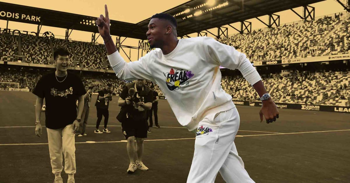 Giannis hits Ronaldo's iconic "SIU" celebration before the Cup Final ...