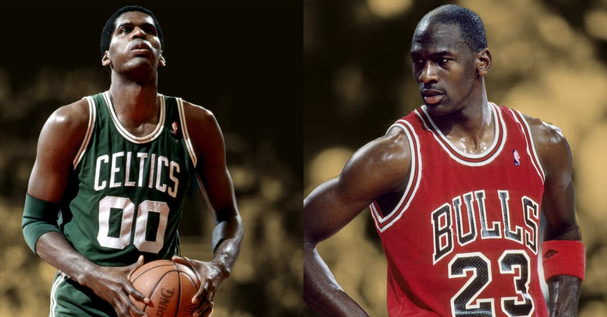Robert Parish praising Michael Jordan during the 1986 playoffs ...