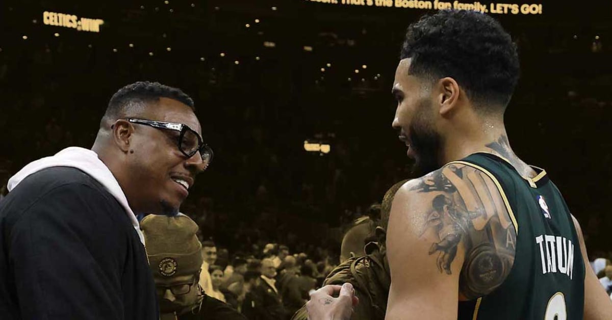 Jayson Tatum watched Paul Pierce highlights as his dad admired his ...