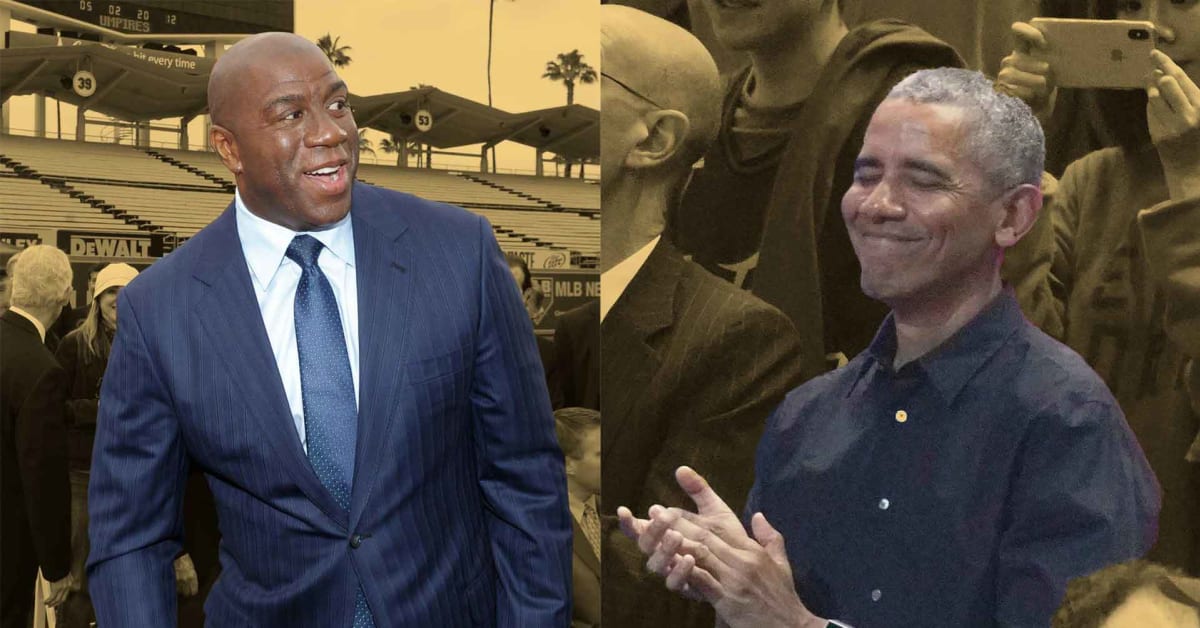 Barack Obama recalls Magic Johnson playing pickup for his b-day ...