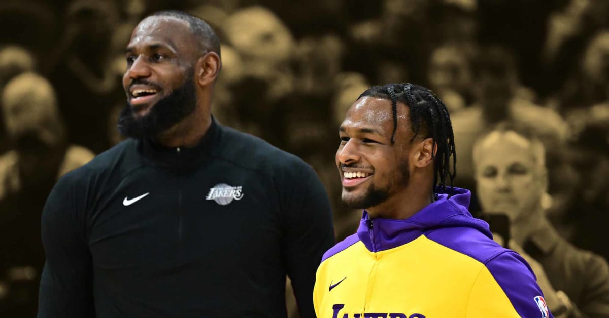 LeBron admires how Bronny handled pressure for his first NBA bucket ...