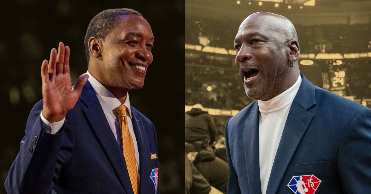 When Isiah Thomas waved a Michael Jordan crying meme cardboard ...