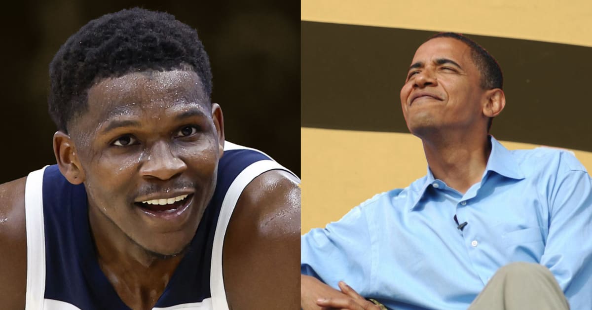 Anthony Edwards amused Obama with his extreme confidence - Basketball ...