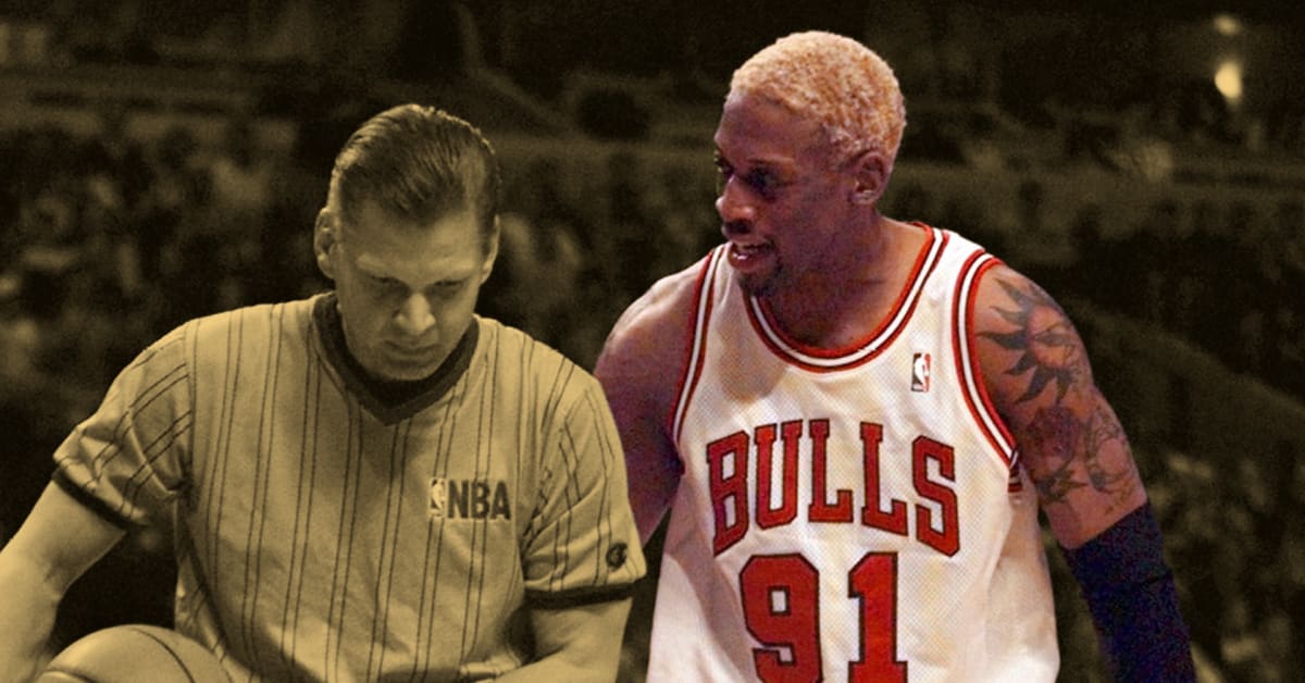 Rodman was once thrown out of the game for a very visual gesture ...