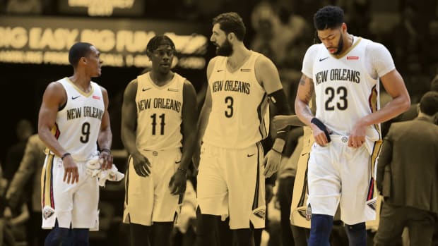 Shaq, Barkley laugh at Anthony Davis leaving GM 5 in wheelchair ...