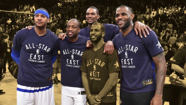 When LeBron James saved Carmelo Anthony from drowning - Basketball ...