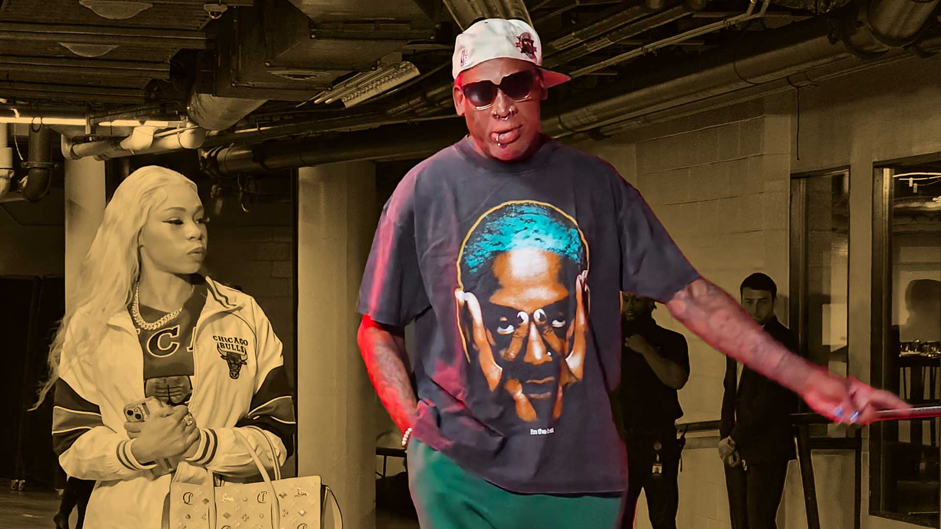 Dennis Rodman And His Mother