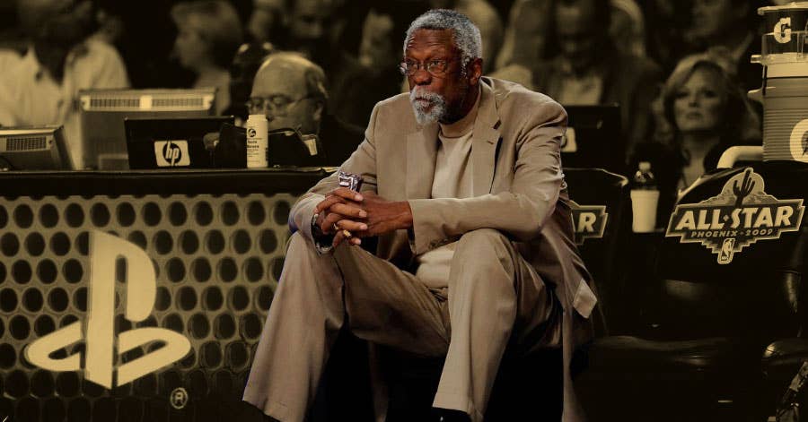 Bill Russell All Star Game 1958 NBA All Star Game Program Signed By