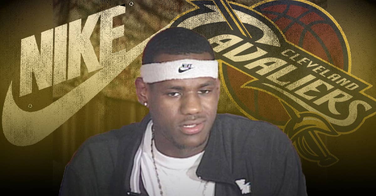 THE TIME 19YO LEBRON JAMES held his 1st professional press conference ...
