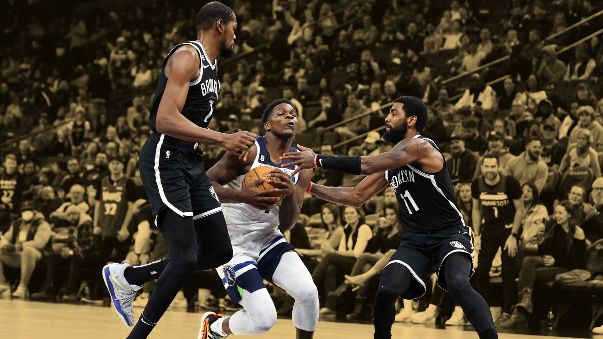 Anthony Edwards thinks "he is as good as Kyrie Irving and Kevin Durant ...