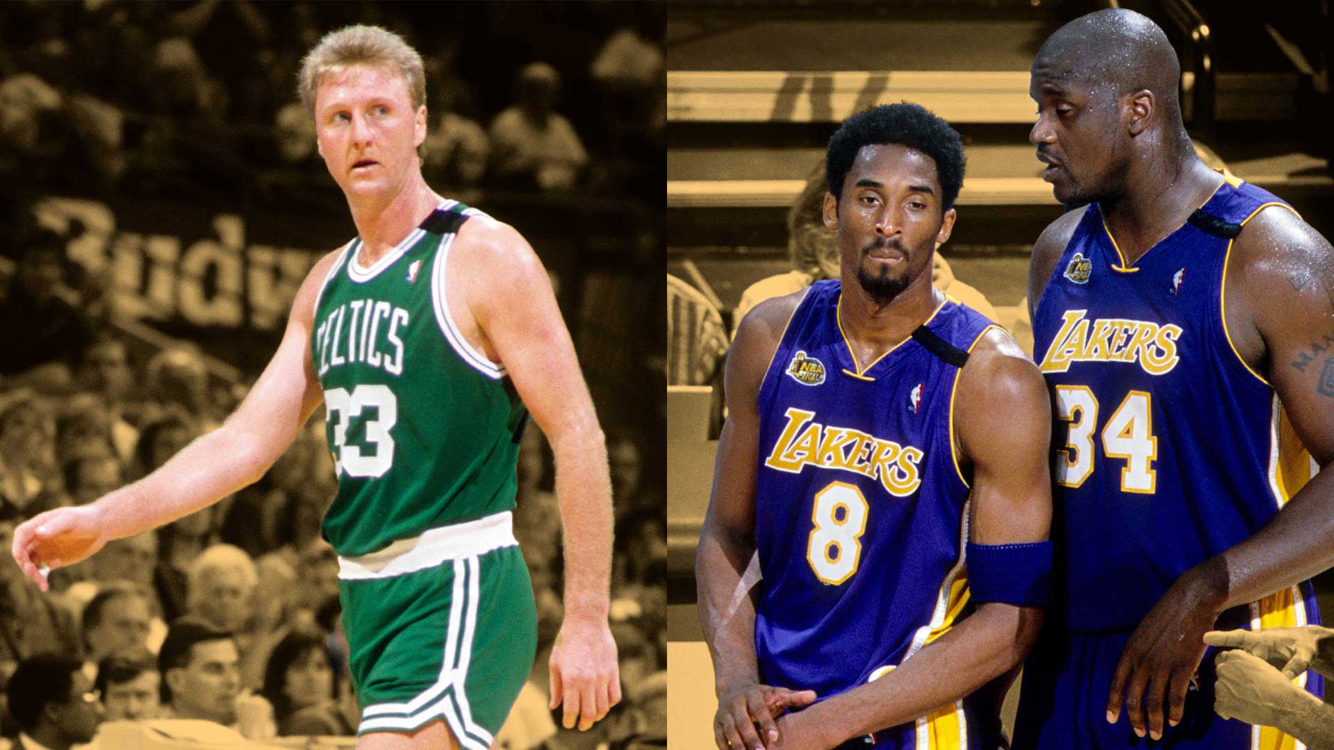 Shaq puts Kobe Bryant ahead of Larry Bird on all-time list - Basketball ...