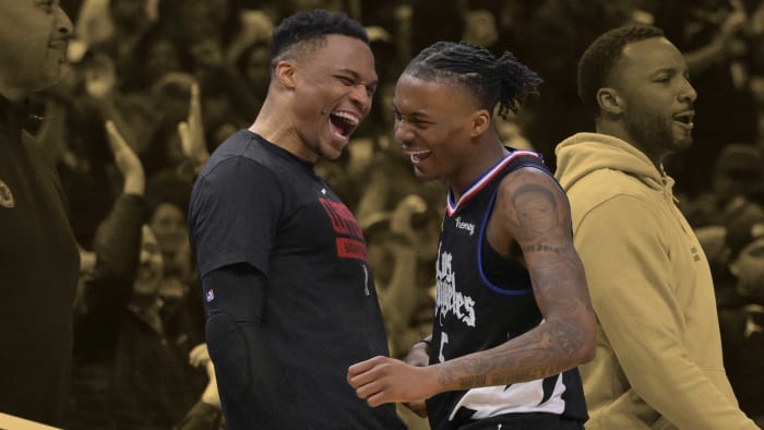 Bones Hyland dedicates win vs. Lakers to Russell Westbrook - Basketball ...