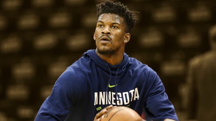 Jimmy Butler dominates the Minnesota Timberwolves practice by sending a ...