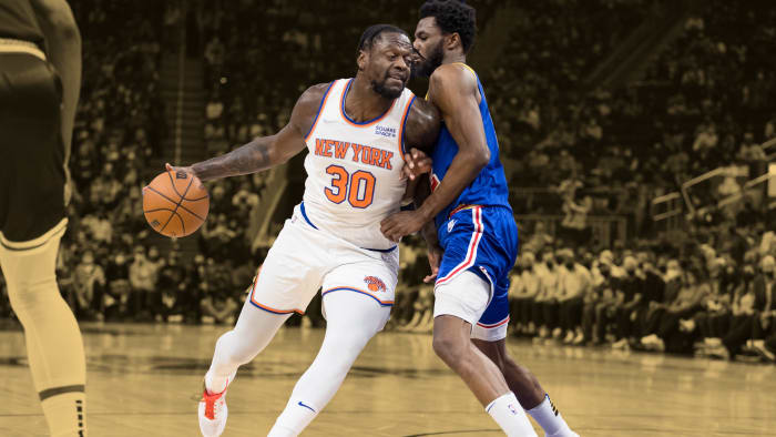 Julius Randle gives credit to Andrew Wiggins for being “the one that ...