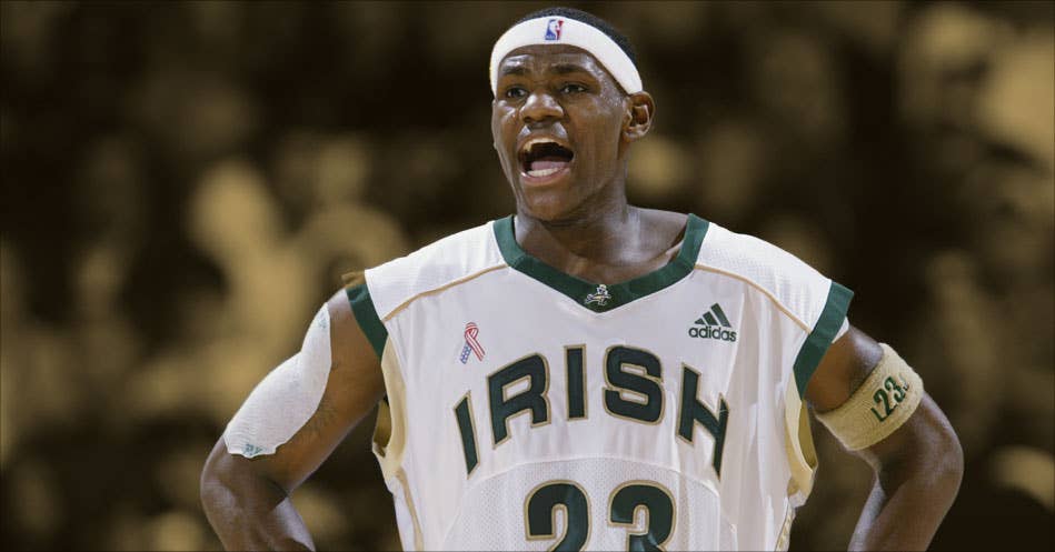 LeBron James' first nationally televised game - Basketball Network ...