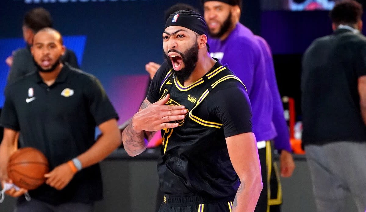 NBA PLAYERS WERE excited after Anthony Davis game-winning shot vs ...