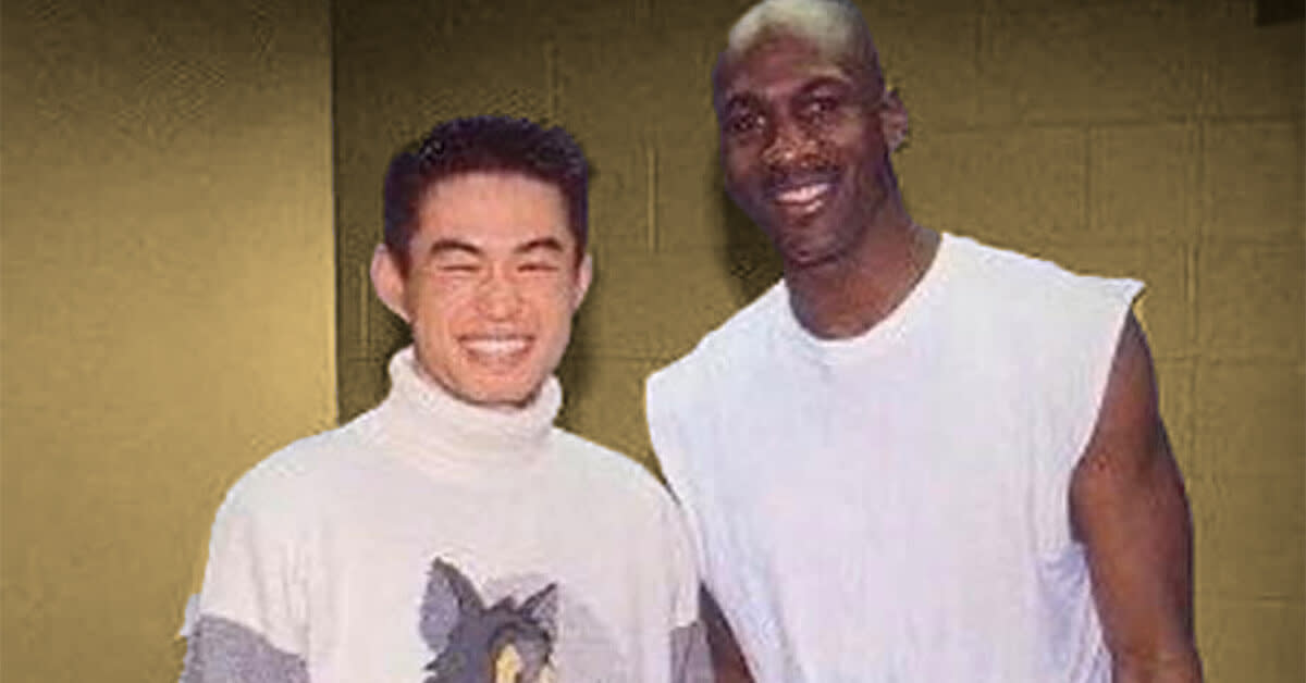 The first time Ichiro Suzuki met Michael Jordan in 1995 - Basketball ...