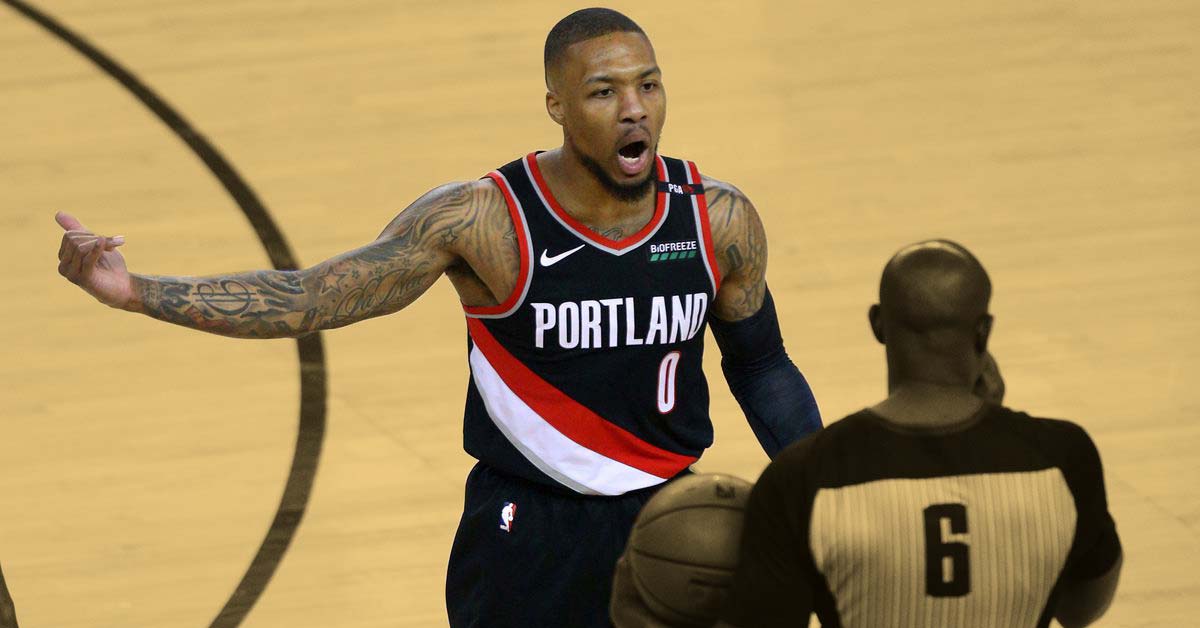 Is Damian Lillard paying for James Harden's foul baiting? - Basketball ...