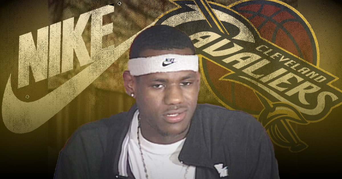 THE TIME 19YO LEBRON JAMES held his 1st professional press conference ...