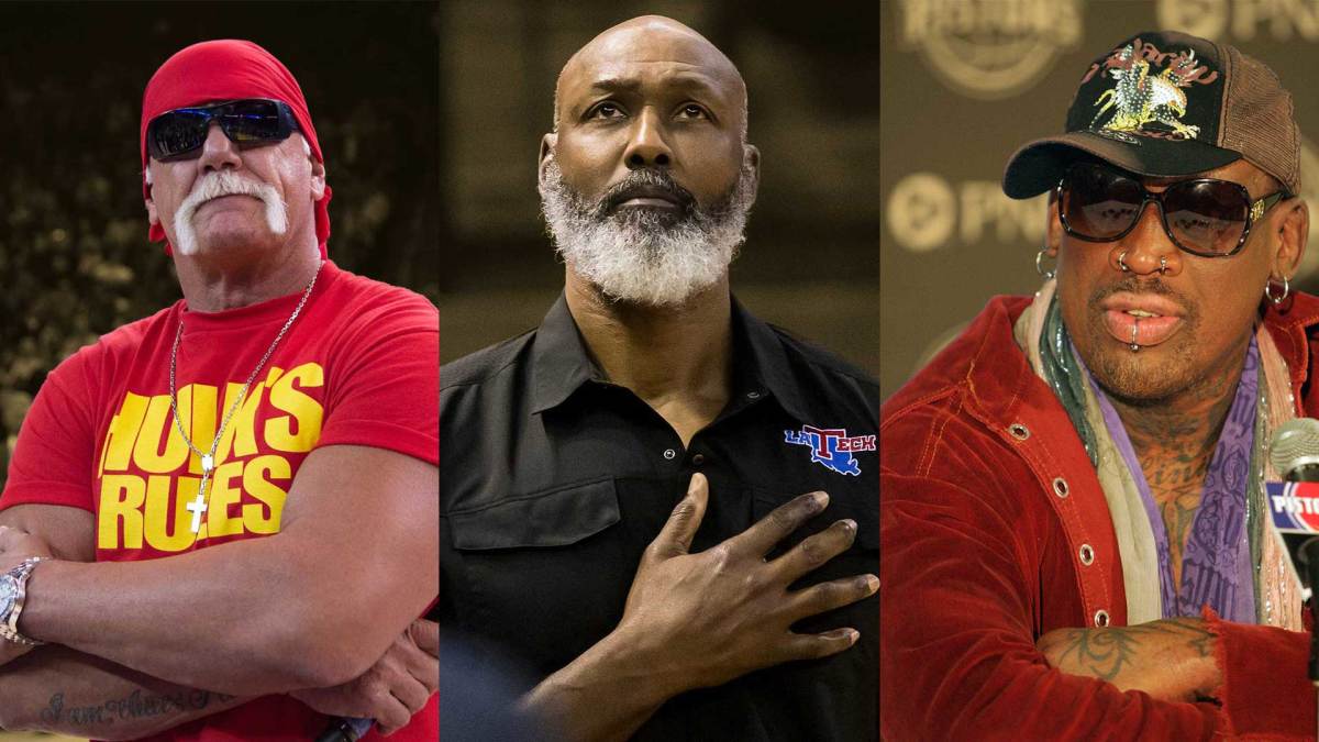 Karl Malone recalls wrestling vs. Hulk Hogan, Dennis Rodman ...