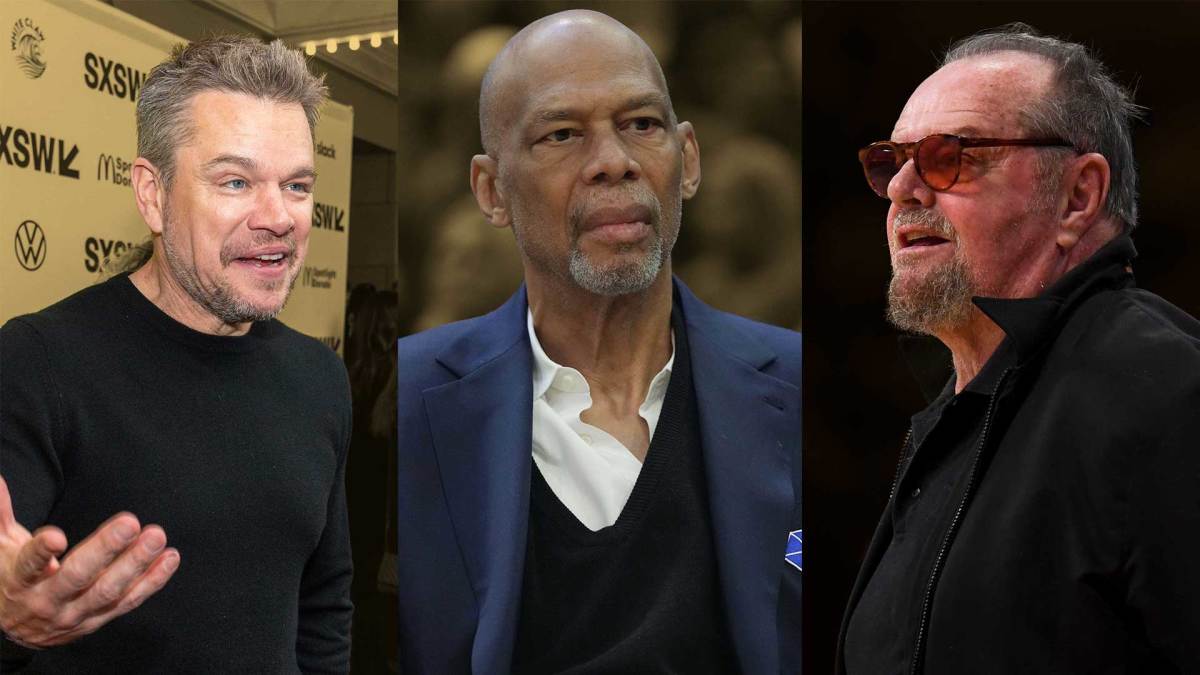 Matt Damon on why Kareem is Jack Nicholson’s GOAT - Basketball Network ...
