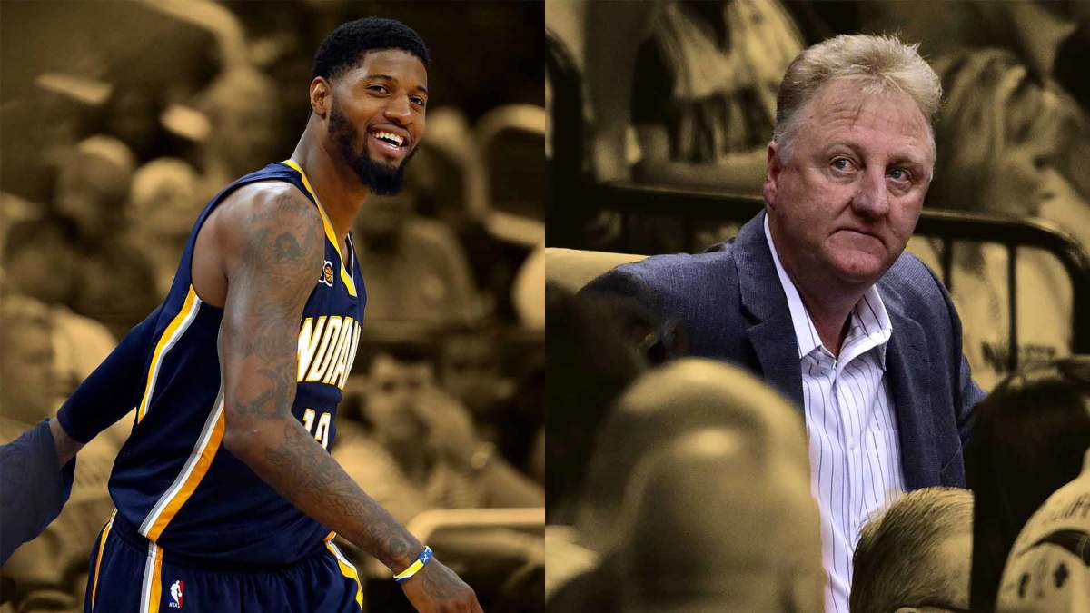 Larry Bird recalls picking Paul George over Ed Davis - Basketball ...