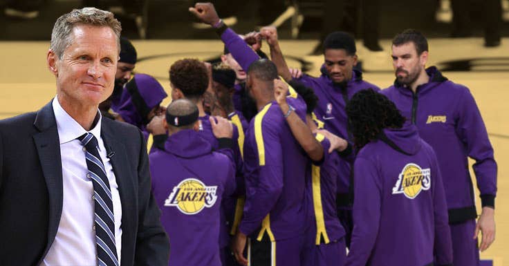 Steve Kerr compares the Lakers to the 73-9 Warriors - Basketball Network