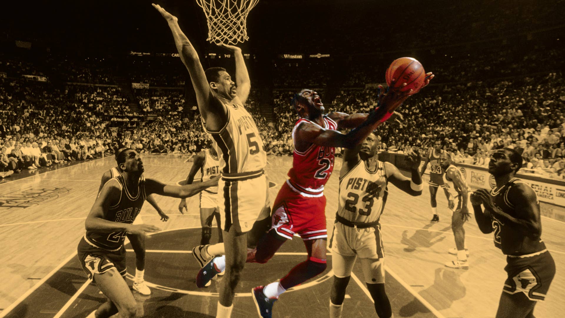 MJ talks about how the 'Bad Boys' Pistons played defense on him ...