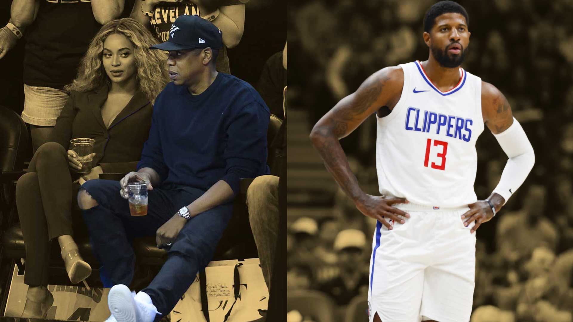 George tells the story of freezing after seeing Jay-Z sitting courtside ...