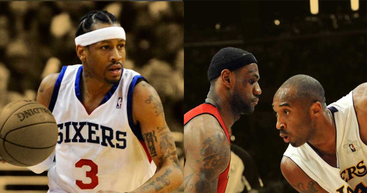 Iverson admits he can't get himself to put LeBron above Kobe ...
