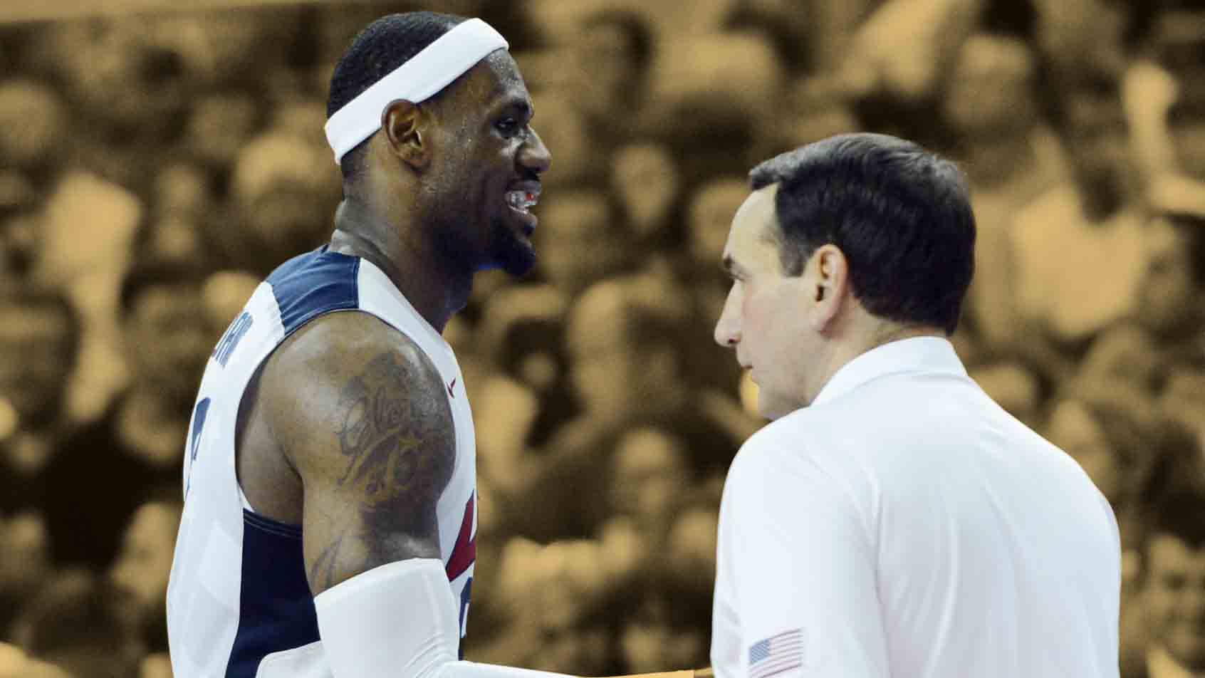 LeBron's tweet goes viral after he mentions Duke and Coach K: "Just ...