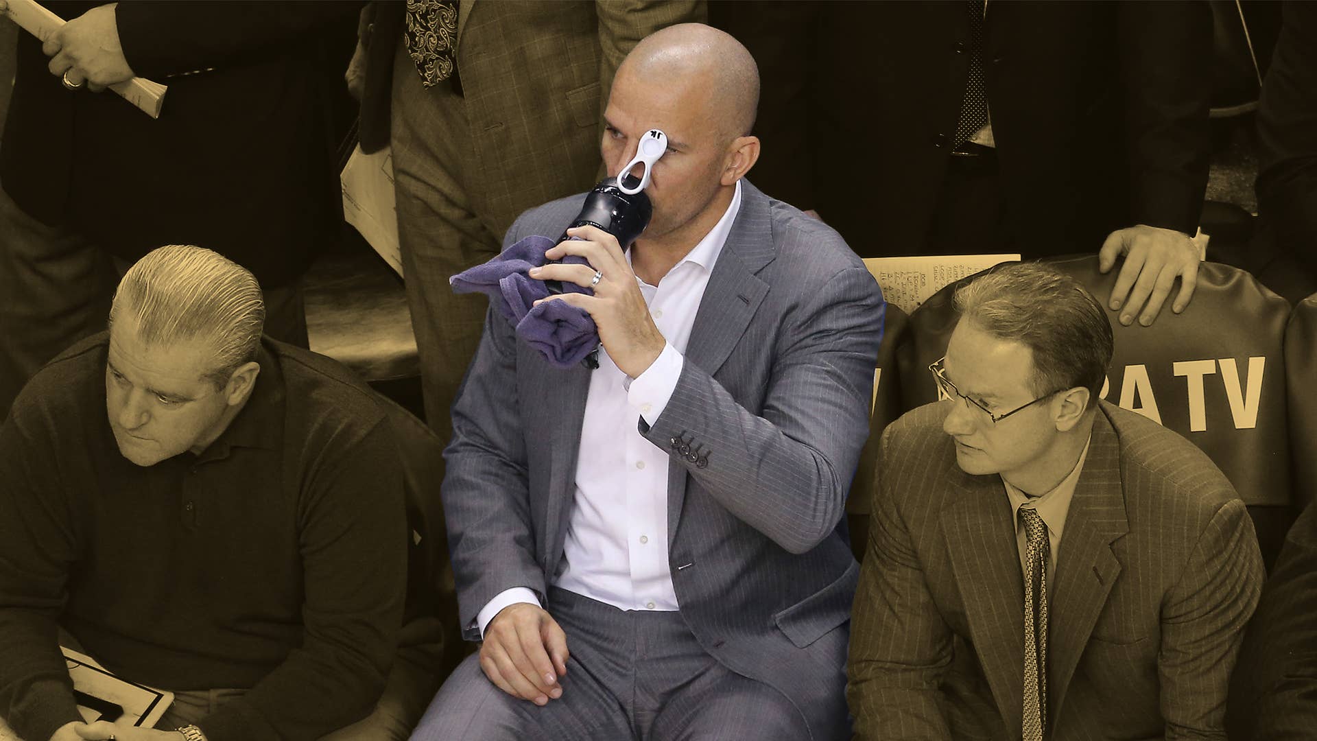 Kidd recalled the moment he spilled water to gain a timeout ...
