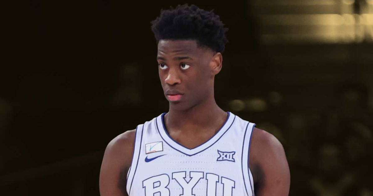 BYU coach reacts as AJ Dybantsa makes history with a 30-point triple ...