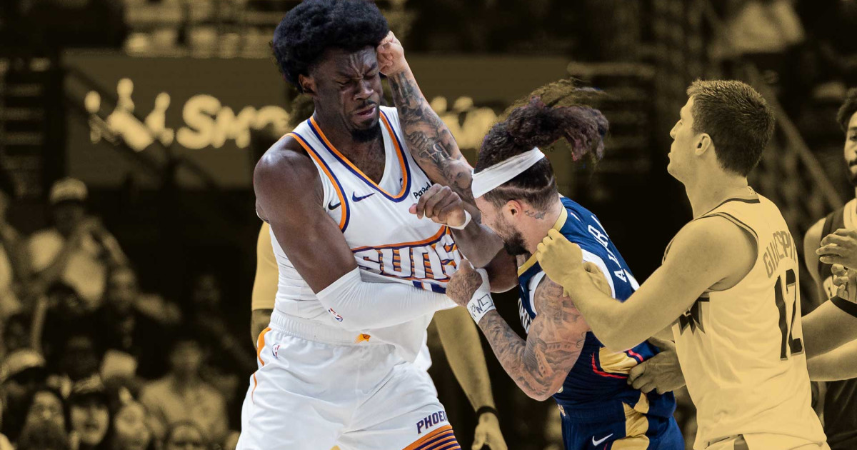 Eddie Johnson defends Mark Williams in Jose Alvarado fight - Basketball ...